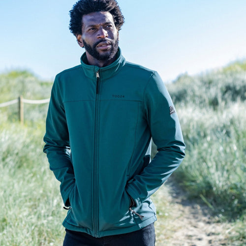 Feizor Mens Shower Resistant Softshell Jacket - Petrol Green – TOG24