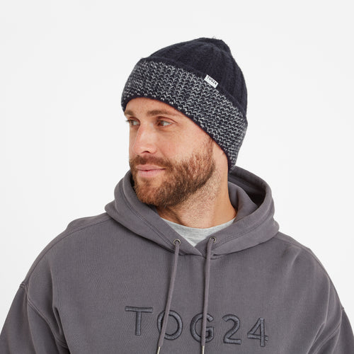 Bamon Knit Hat in Dark Indigo | Knitted Beanie Hat | TOG24