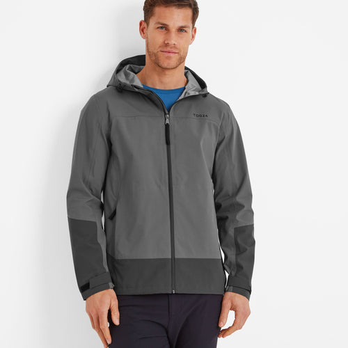 Bowston Men's Waterproof Coat in Soot Grey | TOG24