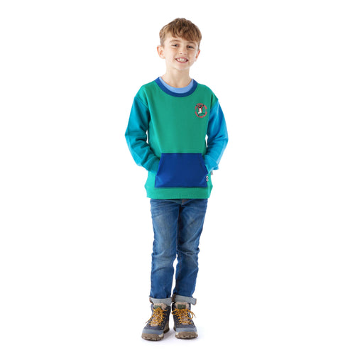 Cheviot Kids Shaun the Sheep Sweat - Jungle Green – TOG24