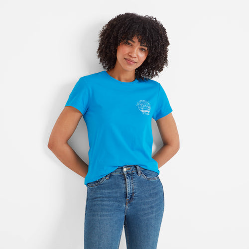 Ireland Women's T-Shirt in Azure Blue | TOG24