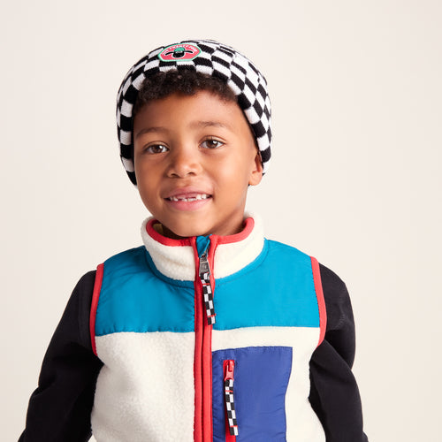 Uda Kids Shaun the Sheep Knit Hat - Black White Checkerboard – TOG24