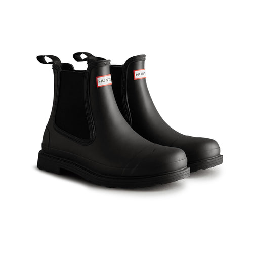 Hunter Commando Mens Chelsea Boots - Black – TOG24